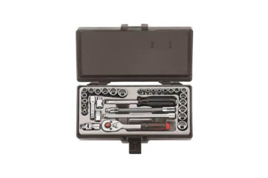 Repuestos La Guaca | Cajas | JUEGO 31 CUBOS HEX.ESPIGA 1/4 PULG.